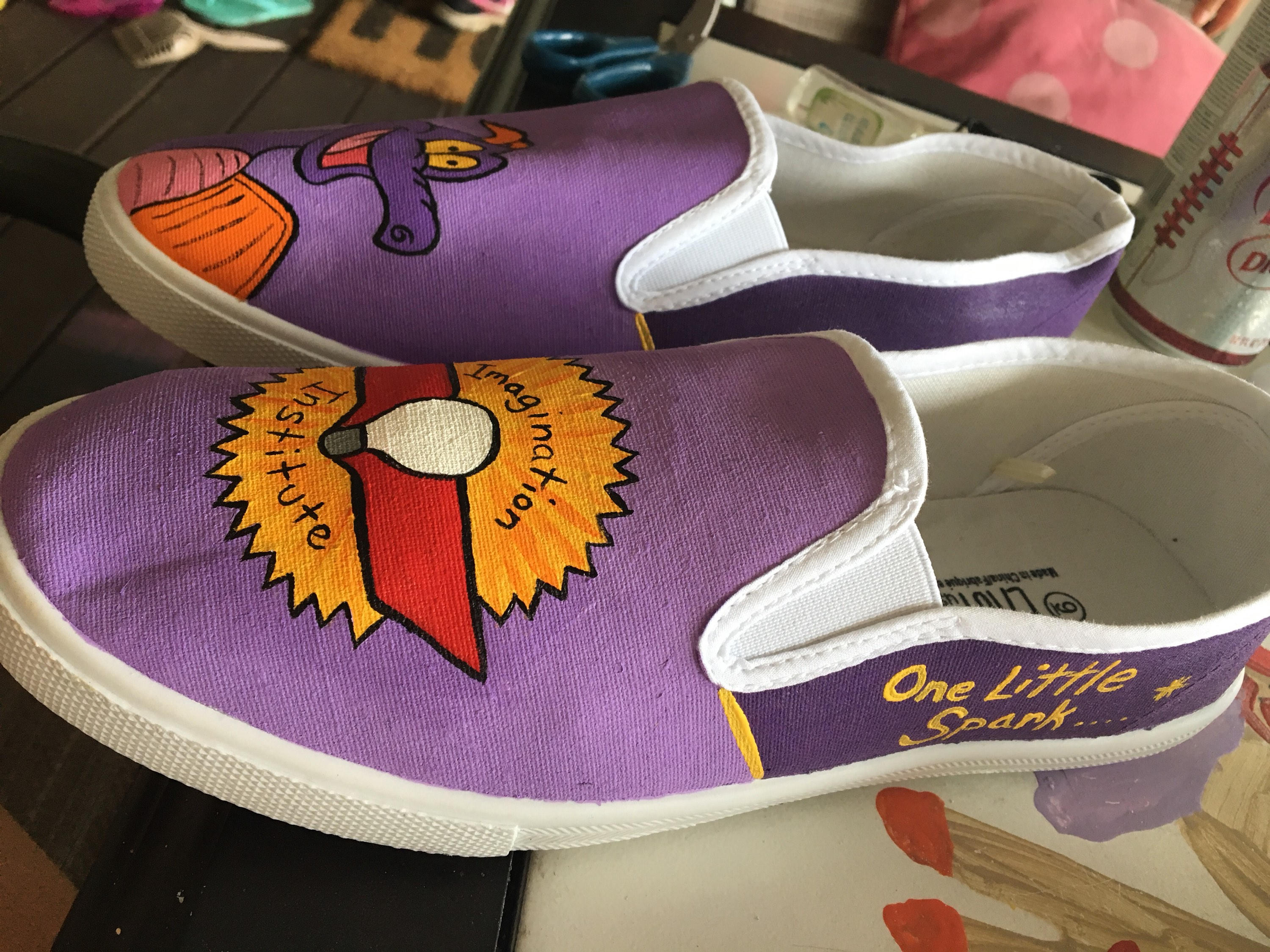 Custom Purple Dragon Themed Shoes! - Etsy