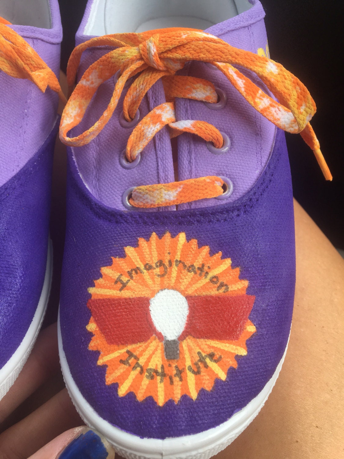 Custom Purple Dragon Themed Shoes | Etsy