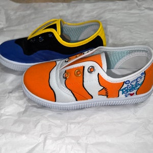 Nemo and Dory Themed Shoes - Etsy