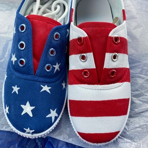 Anerican Flag Custom Shoes - Etsy