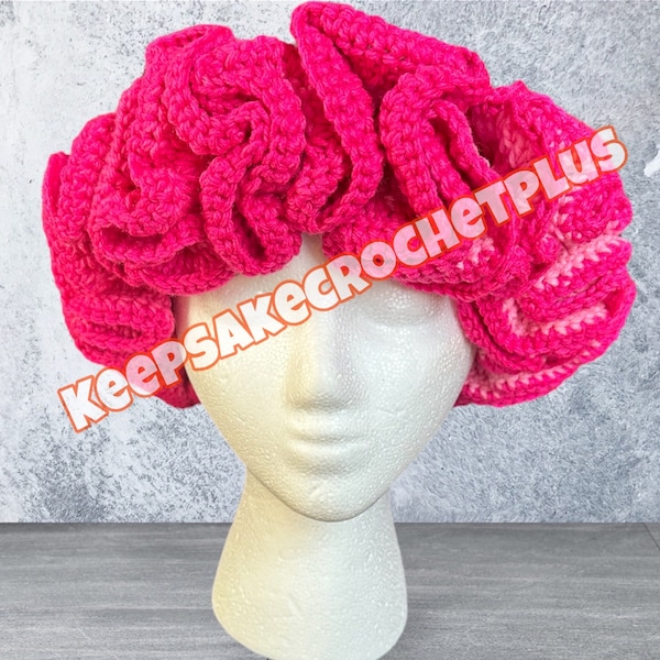 Crochet Ruffle Hat - Etsy