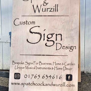 Pavement Sign, Advertising Sign, Business Sign, Coffee Van Sign ...