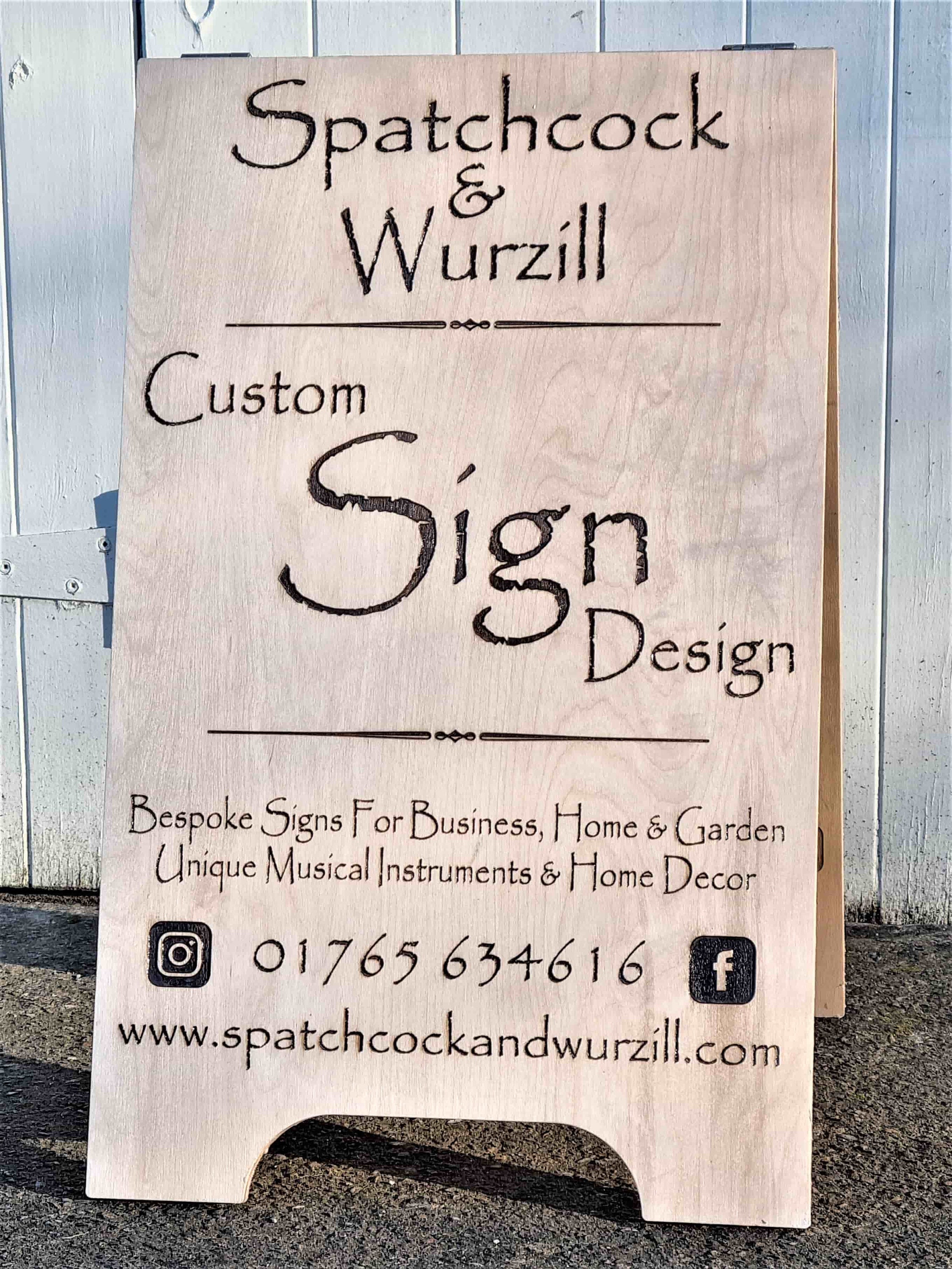 Pavement Sign, Advertising Sign, Business Sign, Coffee Van Sign ...