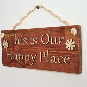 Wooden Sign, Happy Sign, Room Sign, Door Sign, Customsign, Personalised ...