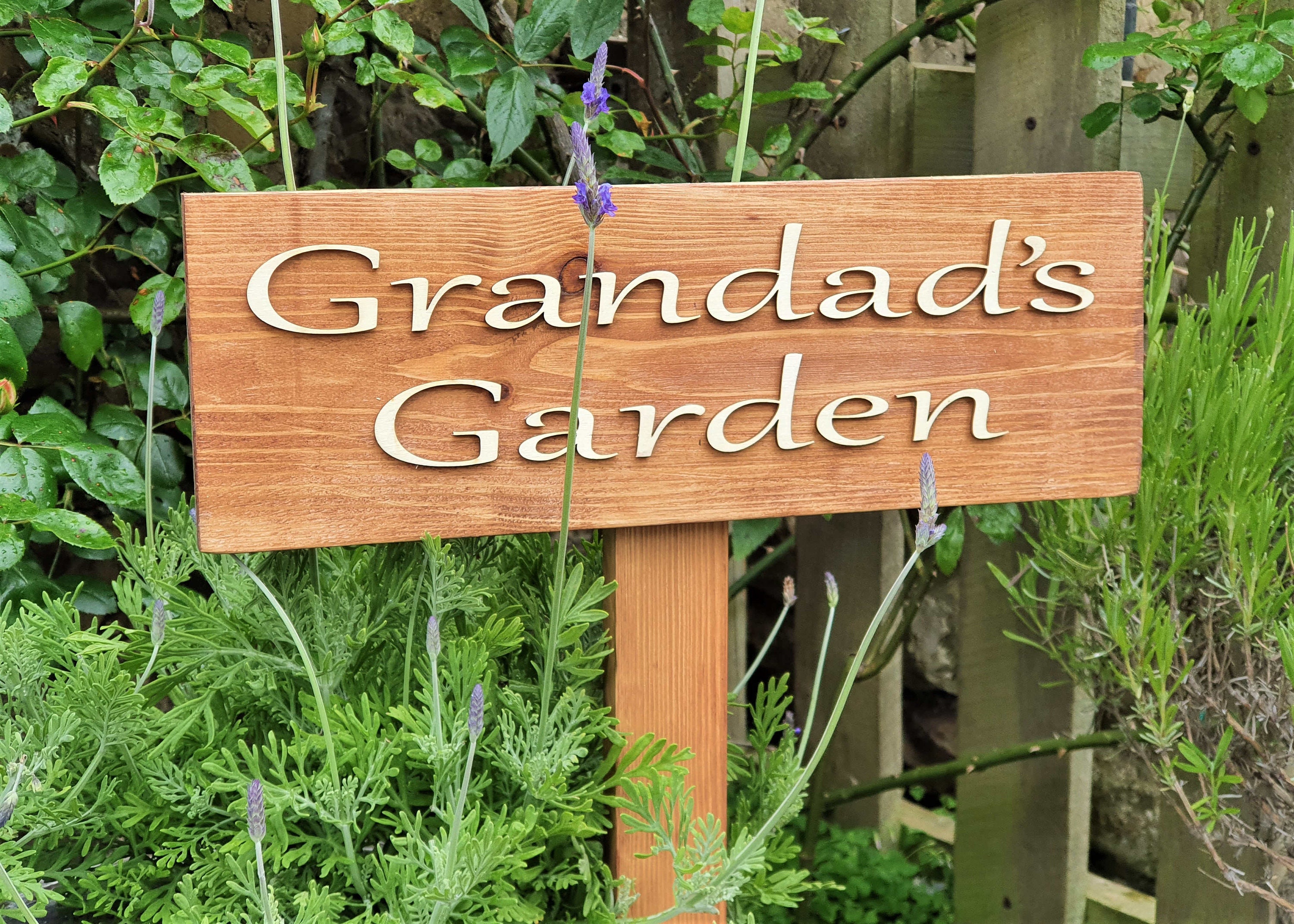 Grandads Garden Sign Custom Sign Garden Decor Outdoor Sign - Etsy UK