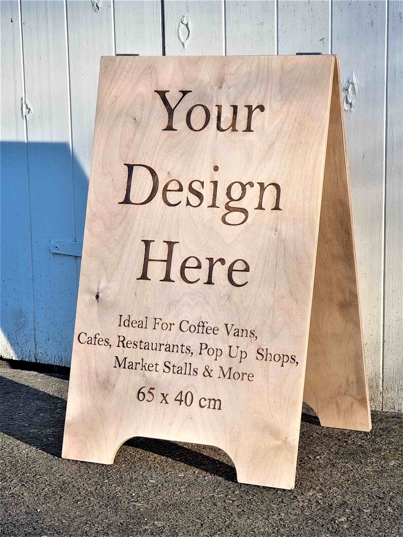 Pavement Sign Advertising Sign Business Sign Coffee Van | Etsy UK