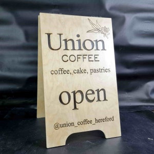 Pavement Sign, Advertising Sign, Business Sign, Coffee Van Sign ...