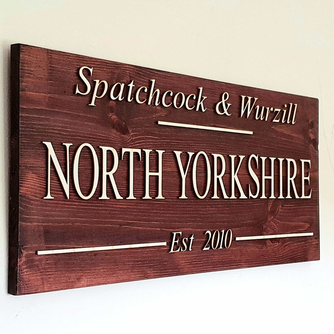 Elegant House Sign, Company Sign, Wooden House Sign, Wooden Company ...