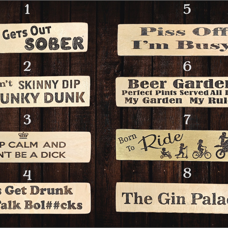 Funny House Signs - Etsy