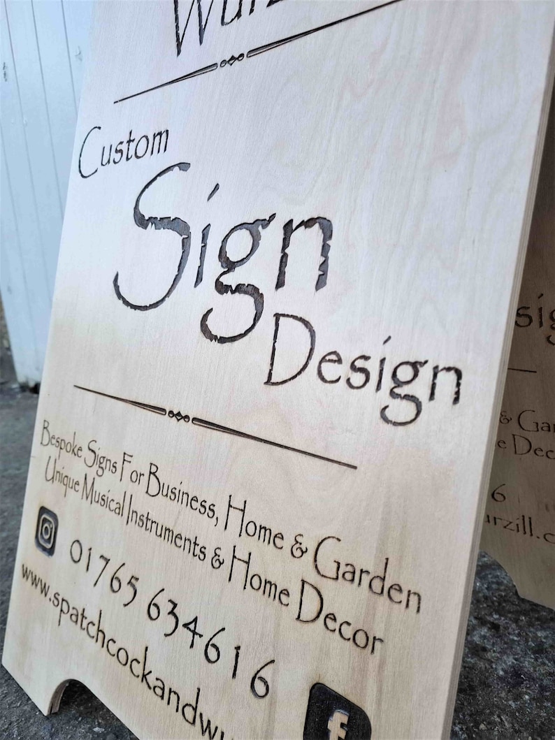 Pavement Sign, Advertising Sign, Business Sign, Coffee Van Sign ...