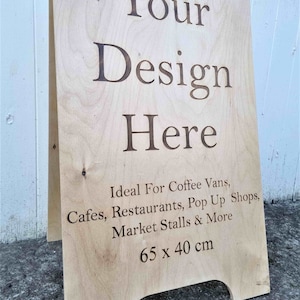 Pavement Sign, Advertising Sign, Business Sign, Coffee Van Sign ...