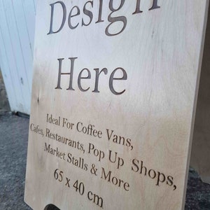 Pavement Sign, Advertising Sign, Business Sign, Coffee Van Sign ...