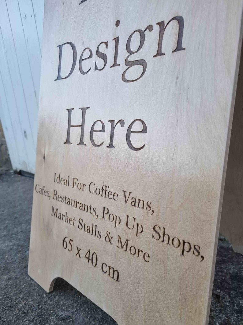 Pavement Sign, Advertising Sign, Business Sign, Coffee Van Sign ...