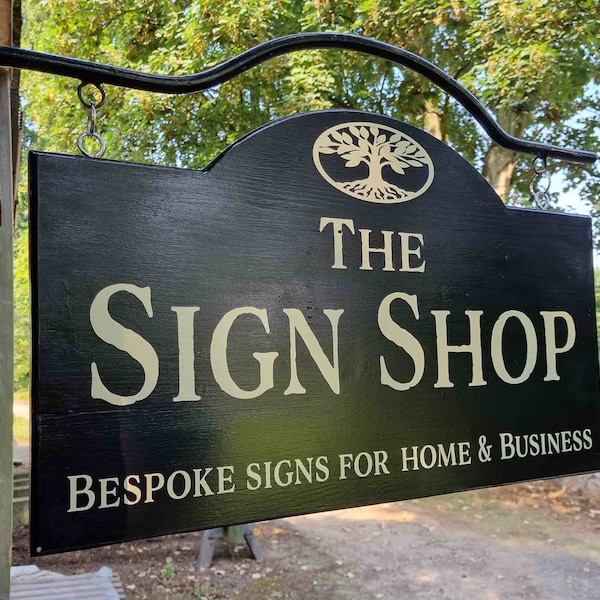 Hanging Shop Sign - Etsy