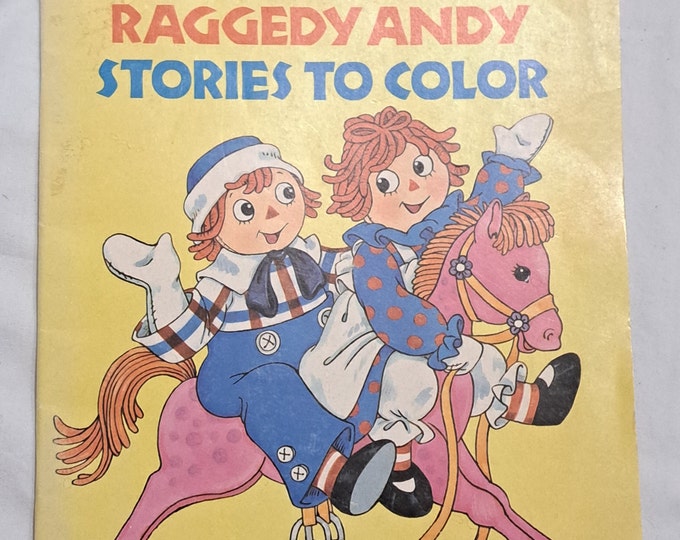 2003 Raggedy Ann and Andy Coloring Book Andy Catching Butterfly S #1106 ...
