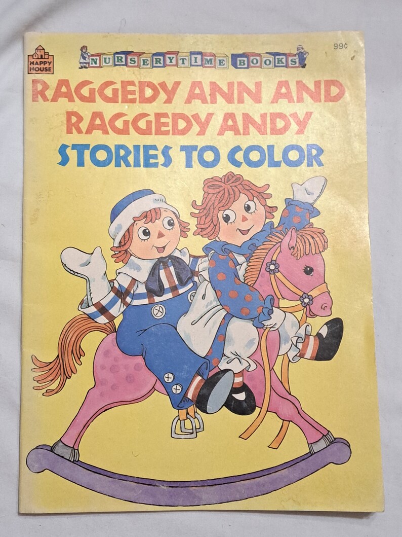 VTG. Raggedy Ann & Raggedy Andy Stories to Color--coloring Book - Etsy
