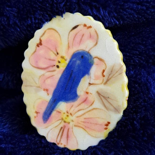 Bluebird Brooch - Etsy