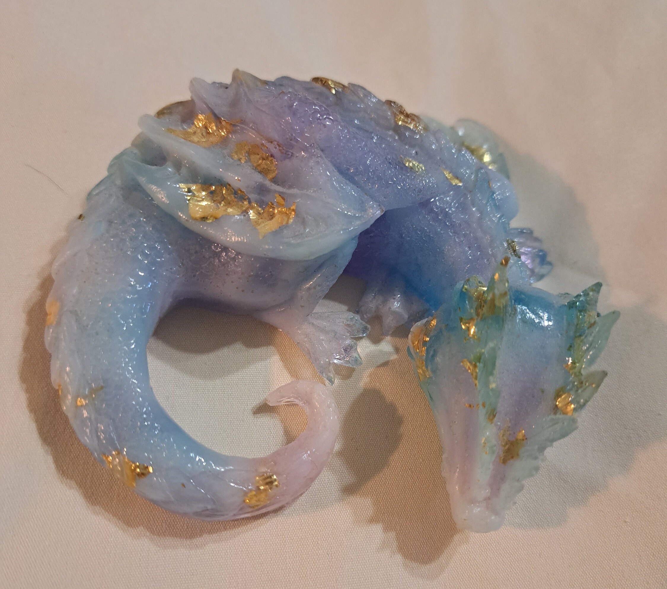 GLORY the Cloud Dragon With Gold Flakes (B22) - Etsy