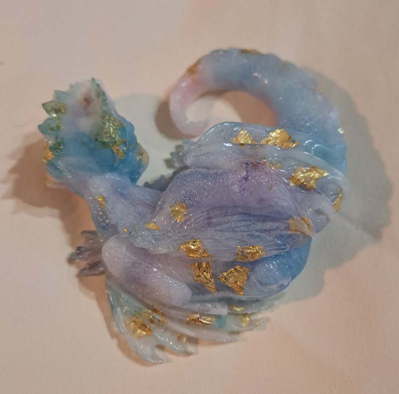 GLORY the Cloud Dragon With Gold Flakes (B22) - Etsy