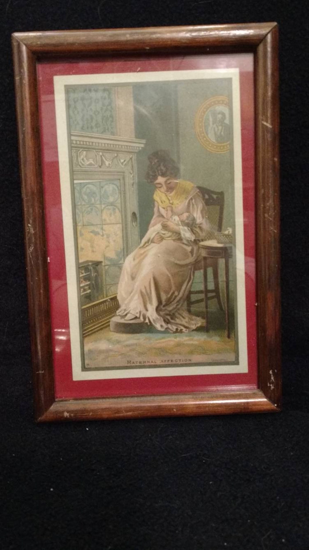 Vintage Picture Card/poster Card Framed - Etsy