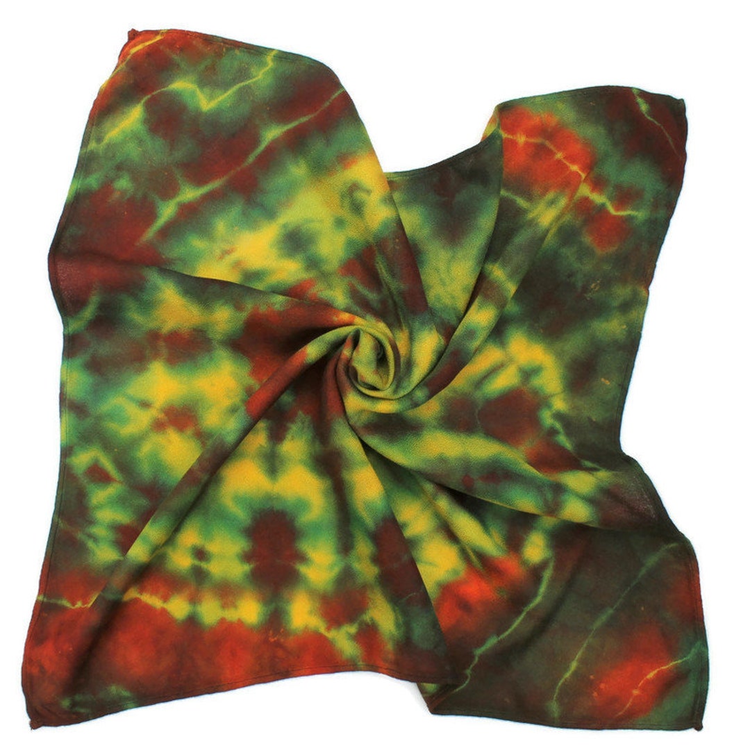Bamboo Rayon Bandana, Colorful Tie Dye Bandana for Men or Women - Etsy