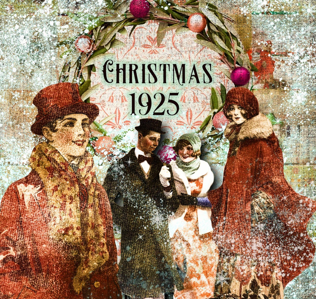 Vintage Christmas 1925 Junk Journal Kit: Retro Holiday Ephemera ...