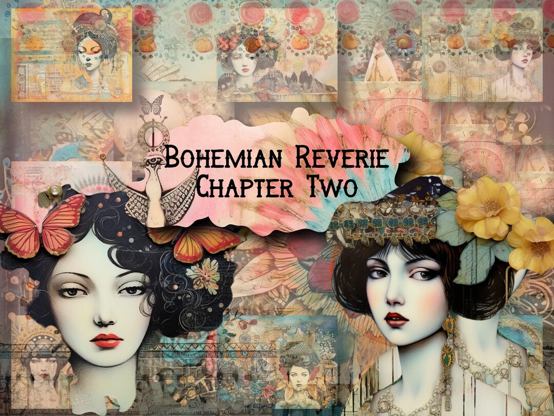 BOHEMIAN REVERIE Part Two Boho Junk Journal Kit Boho Journal Kit Gypsy ...
