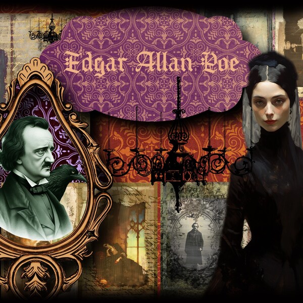 Edgar Allan Poe Art - Etsy