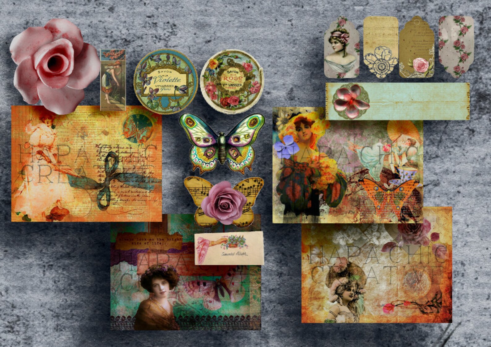 Endless Summer Junk Journal Kit Victorian Vintage Journal Kit | Etsy