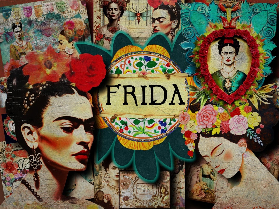 Frida Kahlo Journal Printable Journal Pages Junk Journal Kits DIY ...