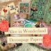 Whimsical Alice in Wonderland Printable Junk Journal Kit, Vintage ...