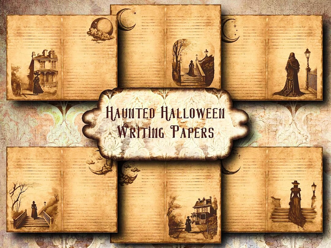 Printable Lined Journal Pages, Lined Aged Paper, Digital Journal Kit ...