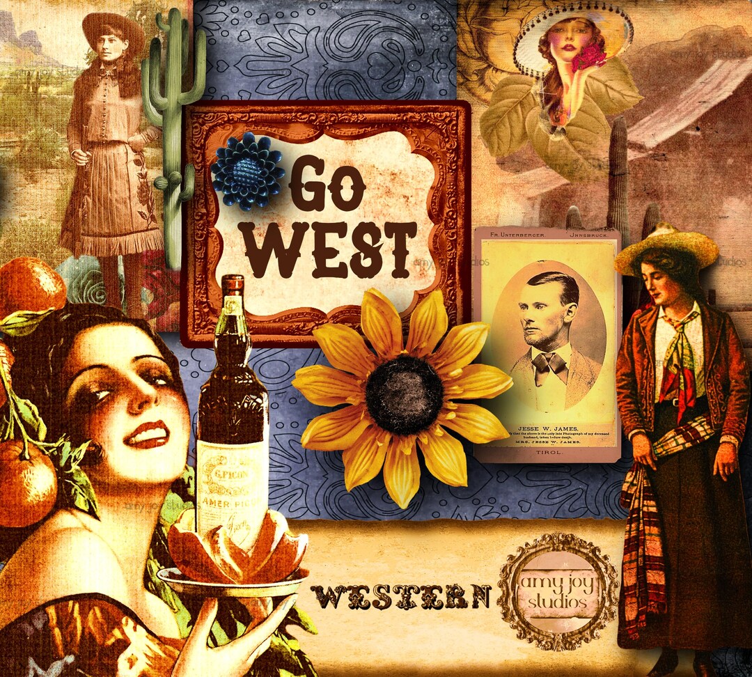 Vintage Western Journal, Old West Junk Journal, Vintage Cowgirl ...