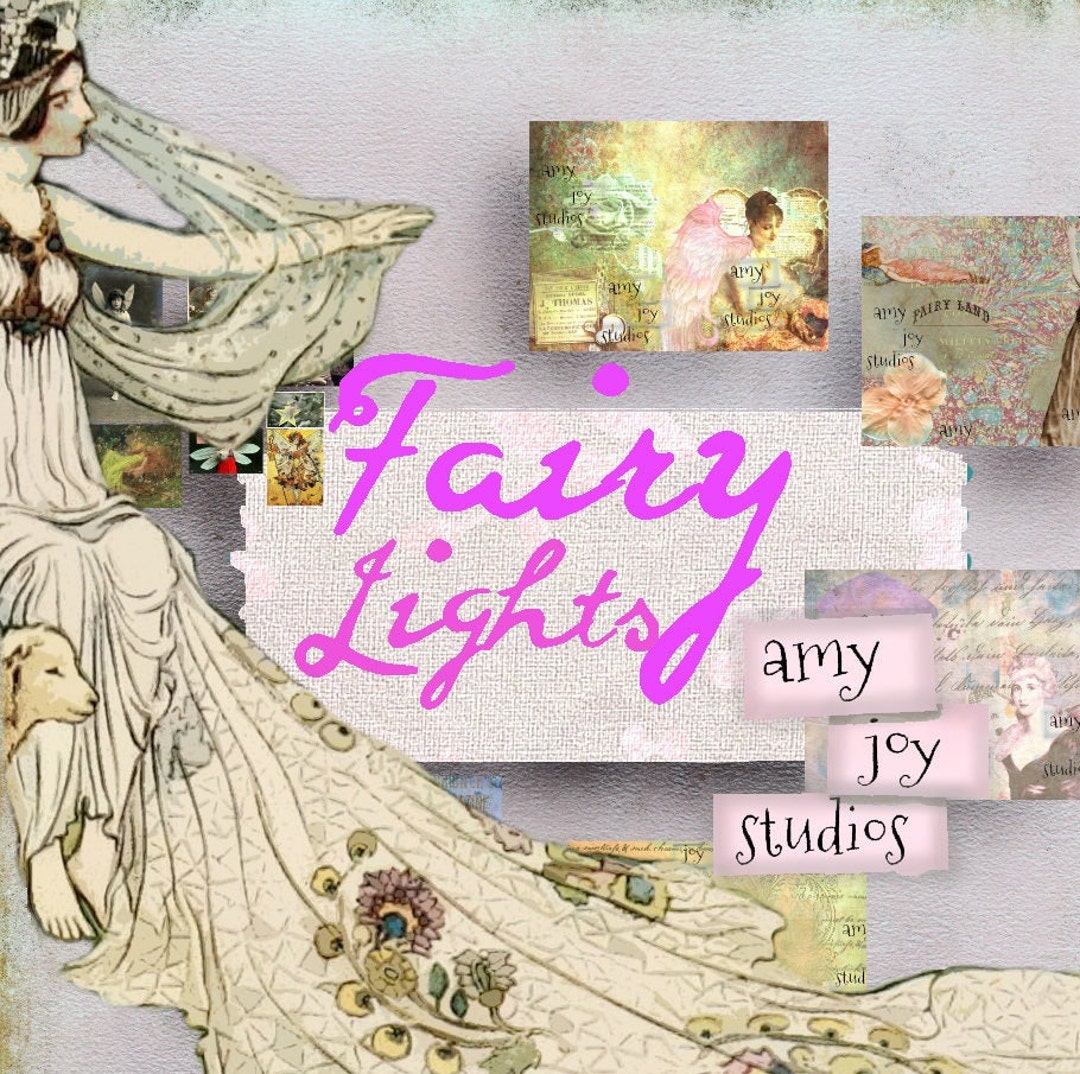 Fairy Lights Fairy Journal Kit Ephemera Pack Printable Collage Papers ...