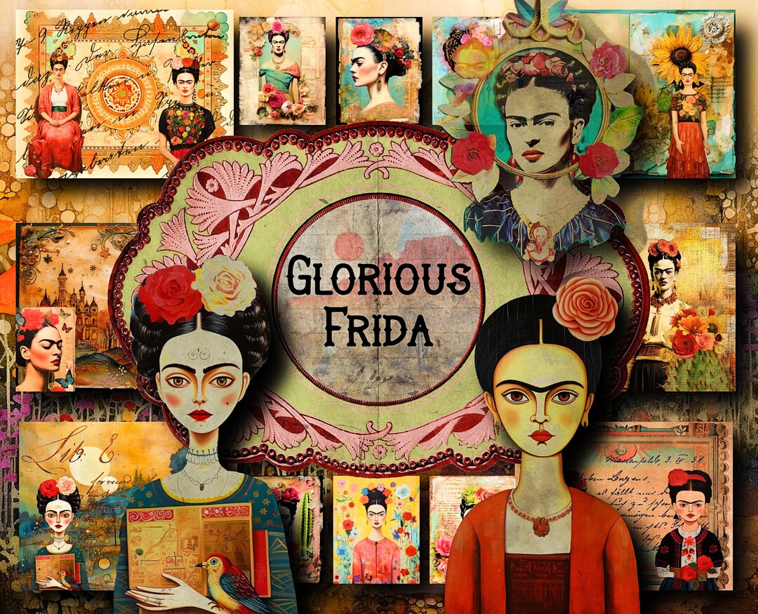 Frida Kahlo Journal Printable Journal Pages Junk Journal Kits DIY ...