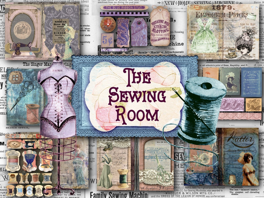 Sewing Junk Journal Printable Sewing Journal Printable Victorian Junk ...