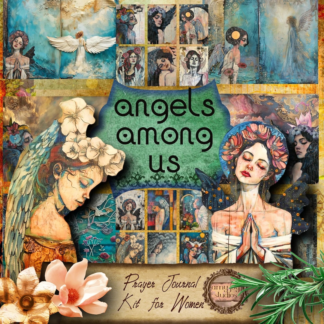 Prayer Junk Journal Printable, Angels Pages for Junk Journals, Faith ...