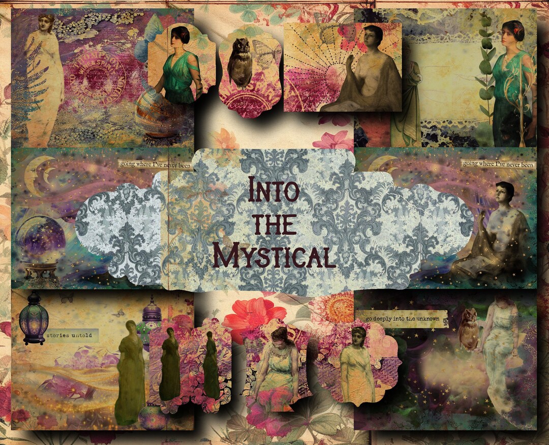 Mystical Junk Journal Kit Fortune Teller Digital Journal Kit Printable ...
