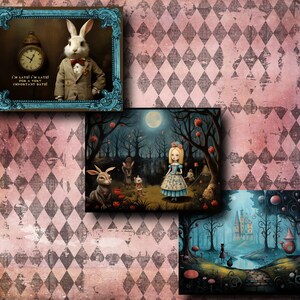 Alice in Wonderland Junk Journal Printable Alice in Wonderland Journal ...
