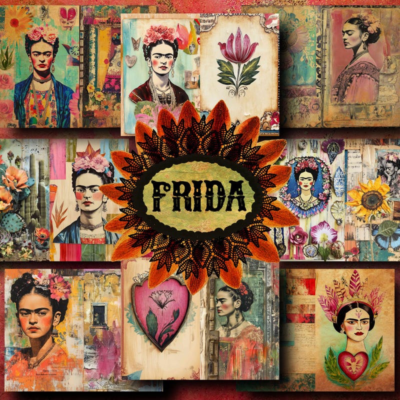 Frida Kahlo's Collages - Etsy UK