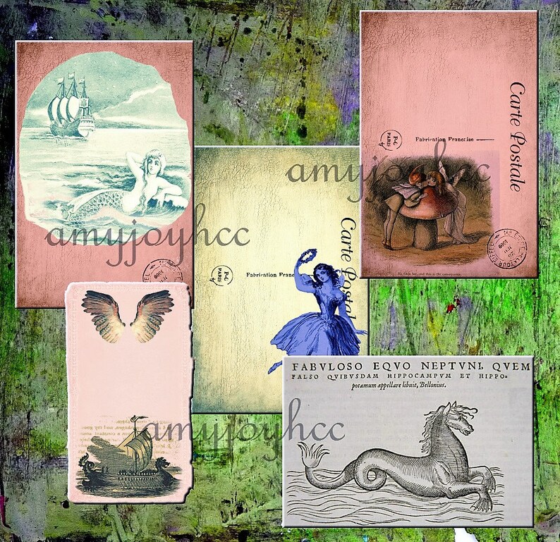 Junk Journal Kit DIY Journal Mythical Creatures Digital - Etsy