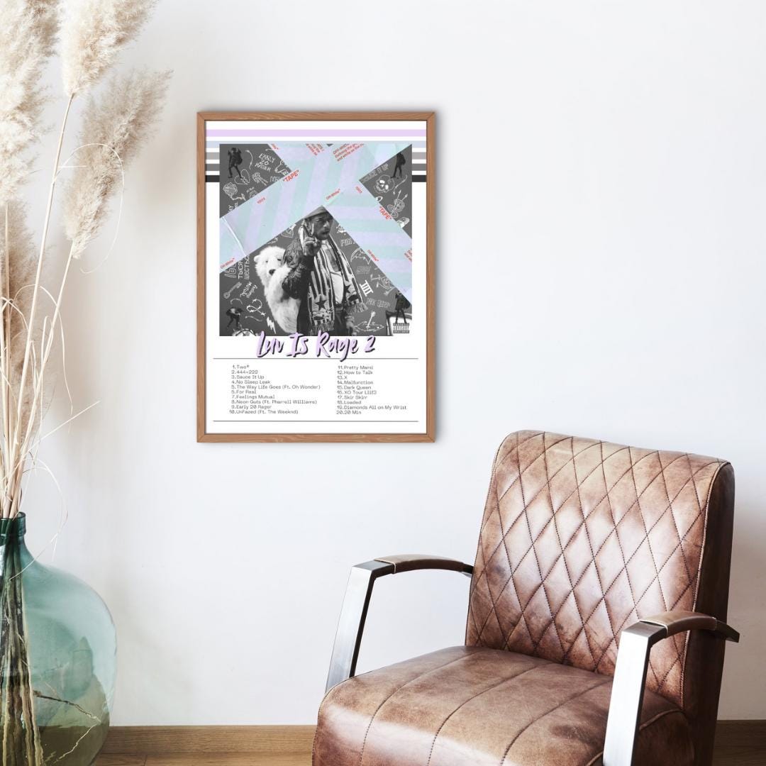 Lil Uzi Vert Luv is Rage 2 Poster | Vibrant Wall Art for Hip-hop Fans ...