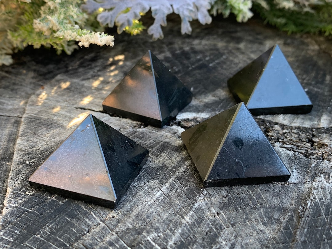BLACK TOURMALINE PYRAMID. Absorbing Negativity, Grounding ...