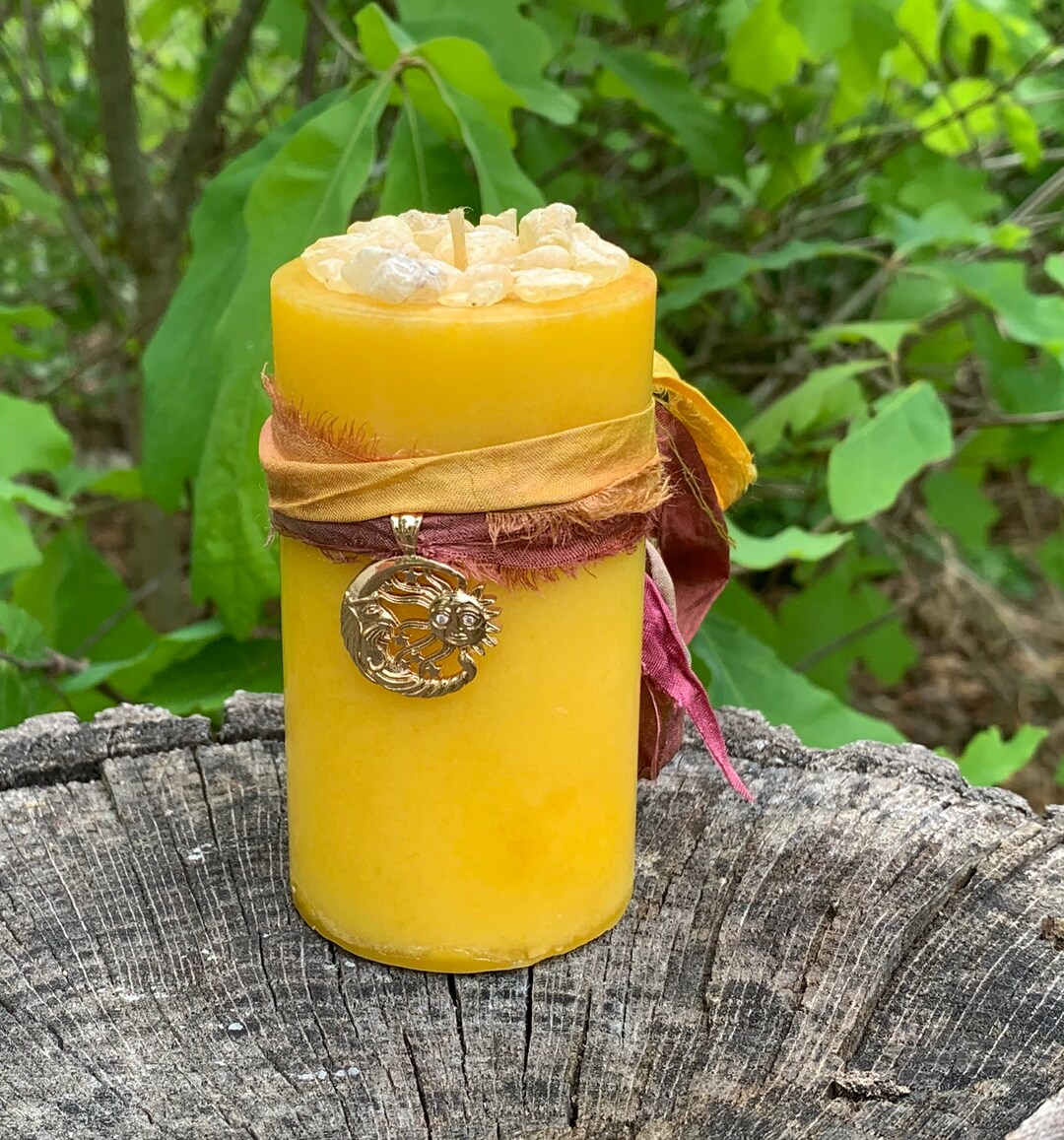 CELESTIAL WARMTH Spell Candle. for Celebrating the Sun, Life, Light ...