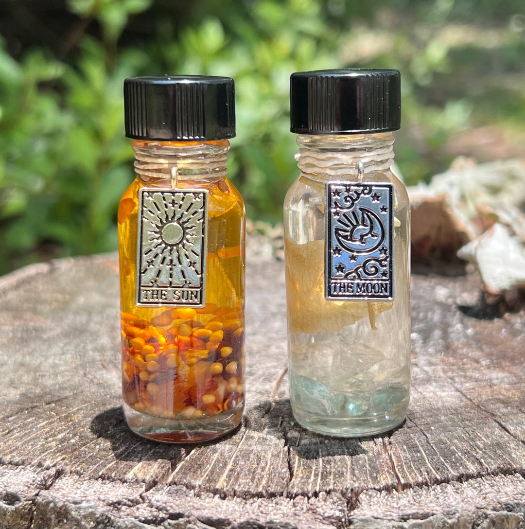 SUN & MOON Spell Oil. for Daily Magic, Sun Spells, and Moon Spells ...