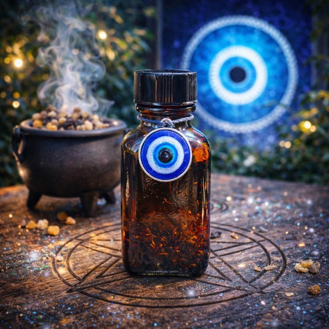 EVIL EYE Spell Oil. Evil Eye Protection, Breaking Curses/jinxes. Witch ...