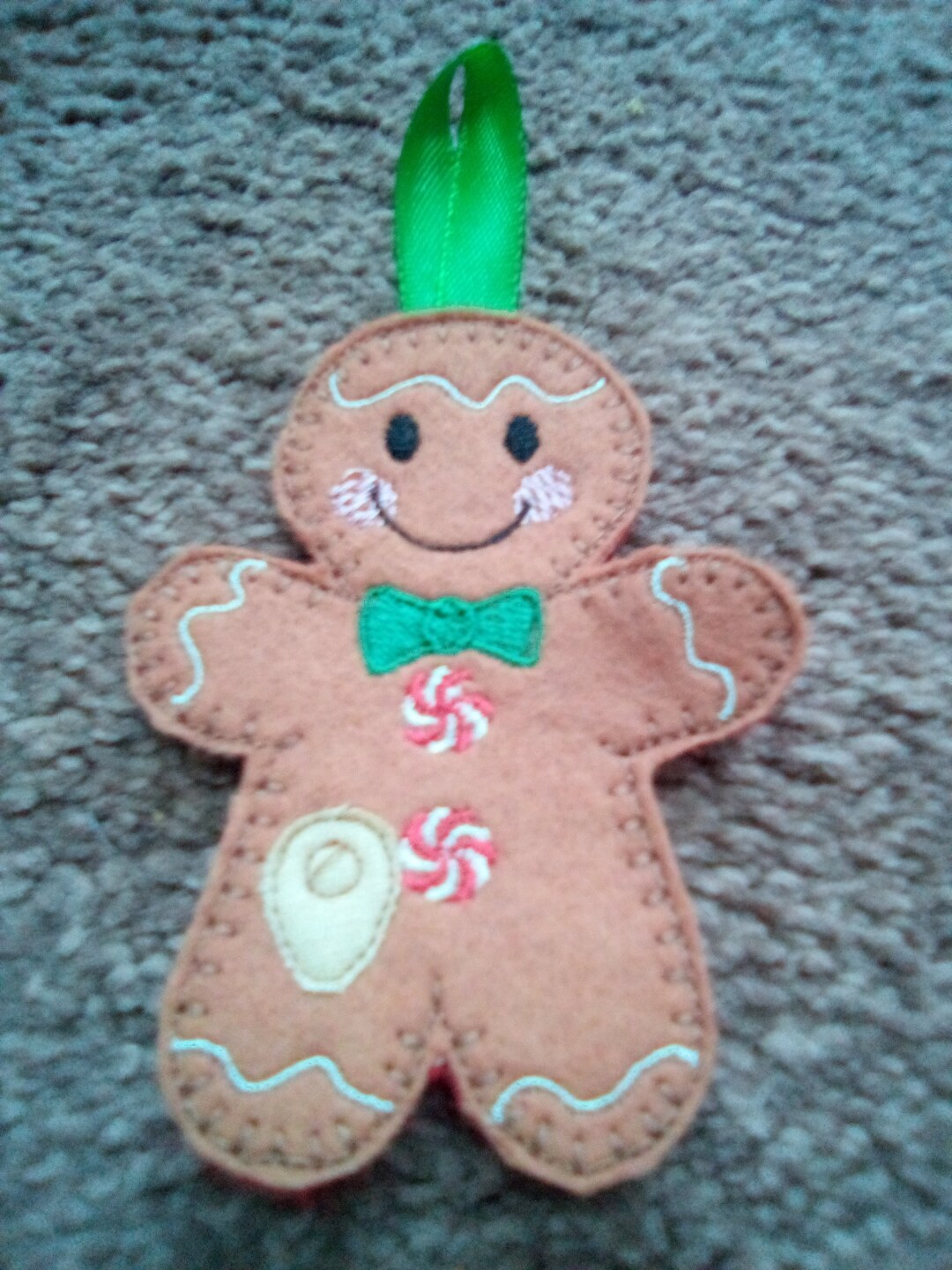 Personlised Stoma / Ostomy Wearing Ginger Felt Decorations, Christmas ...