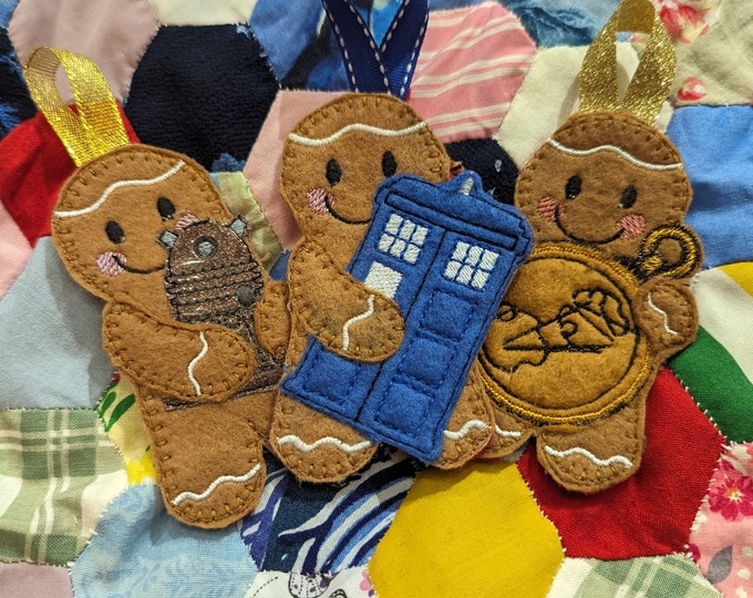 Fan Art Inspired Gingerbread Decoration, Police Box, - Etsy