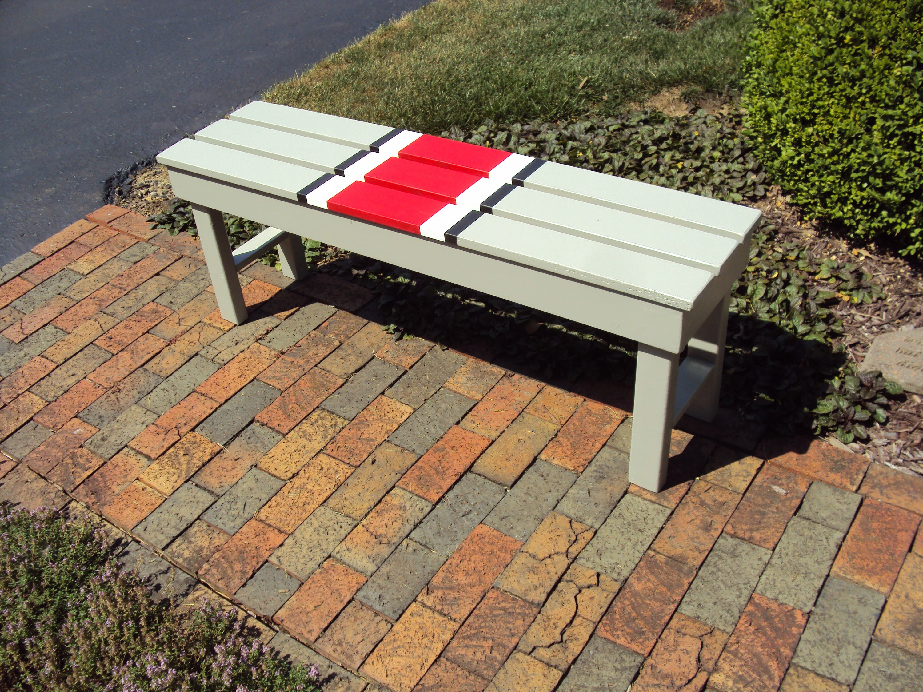 Outdoor Bench Ohio State Ohio State Buckeyes Wood Benches - Etsy
