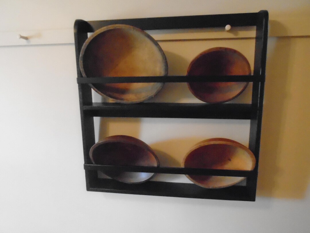 Handmade Bowl Rack, Bowl Rack, Gift Idea, Gift for Her, Wall Bowl Rack ...